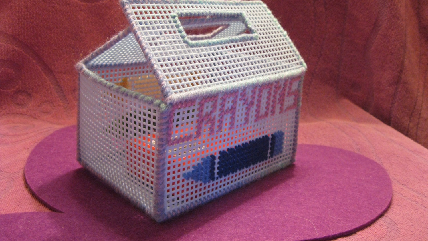 PLASTIC CANVAS CRAYON Box-baby Blue - Etsy