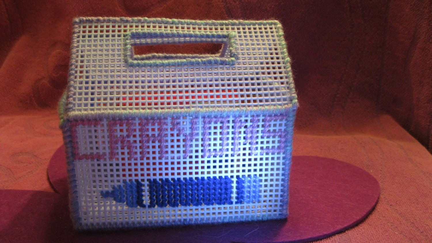 PLASTIC CANVAS CRAYON Box-baby Blue - Etsy