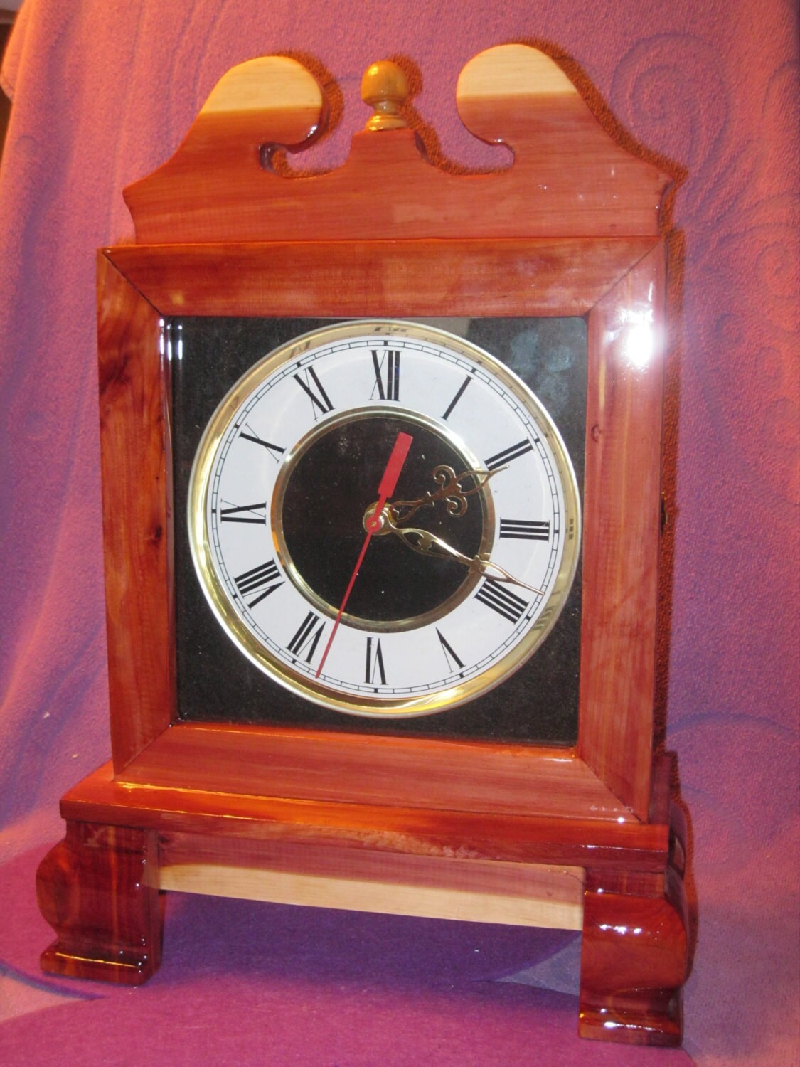 CEDAR MANTAL CLOCK - Etsy