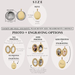 Oval Photo Locket 14k Gold Filled or 925 Sterling Silver | Locket or ...