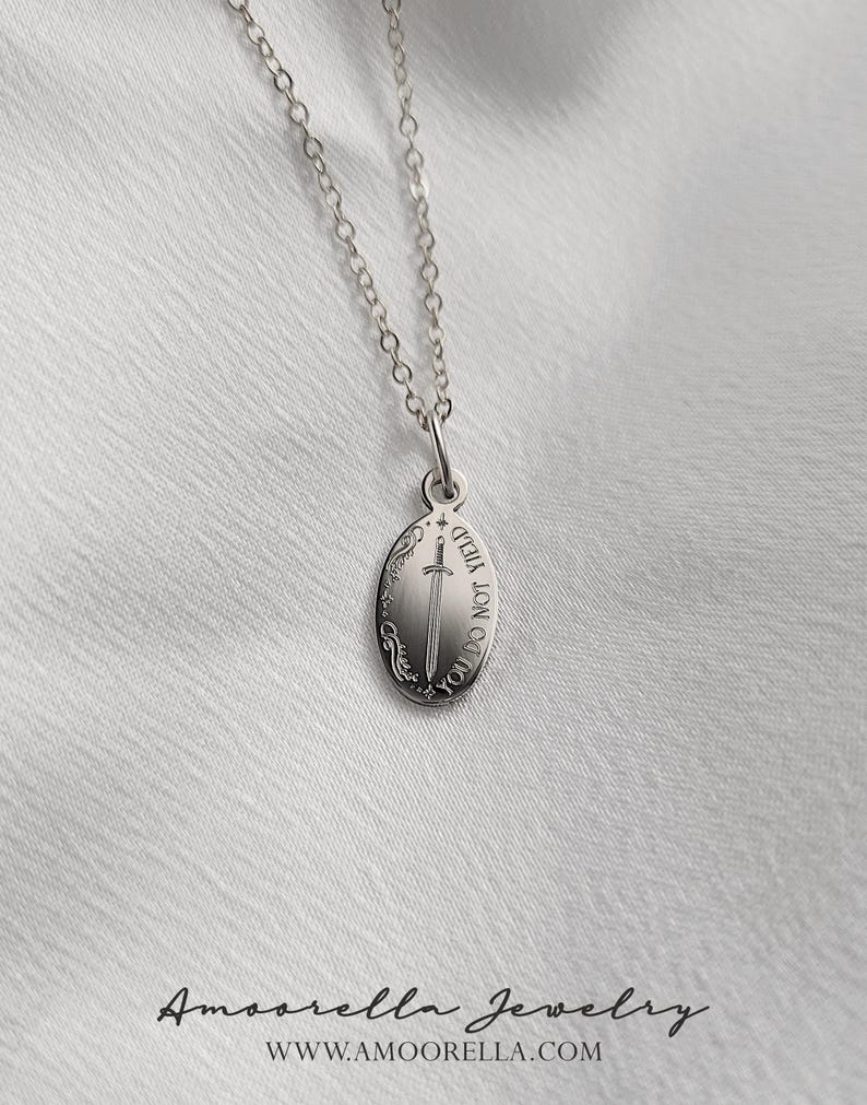You Do Not Yield Throne of Glass Wyrdmarks Necklace | TOG Bookish ...