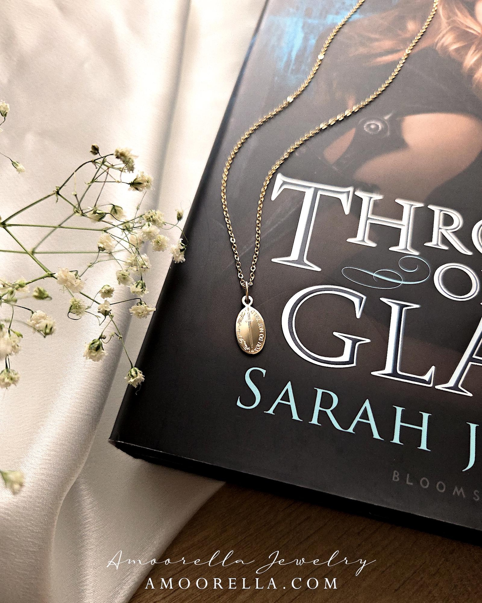 You Do Not Yield Throne of Glass Wyrdmarks Necklace | TOG Bookish ...