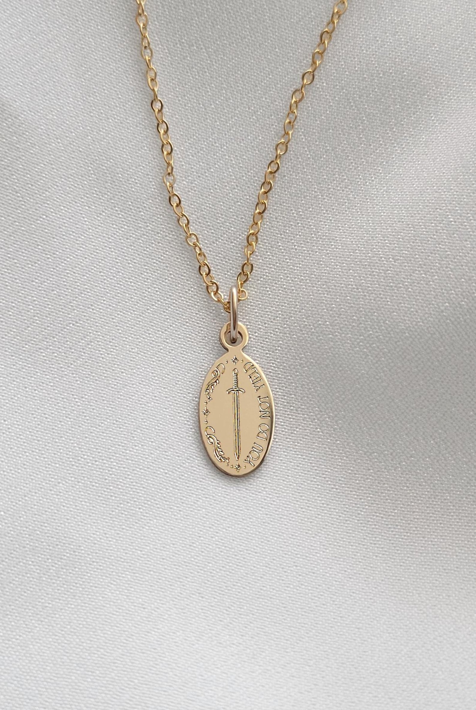 You Do Not Yield Throne of Glass Wyrdmarks Necklace | TOG Bookish ...