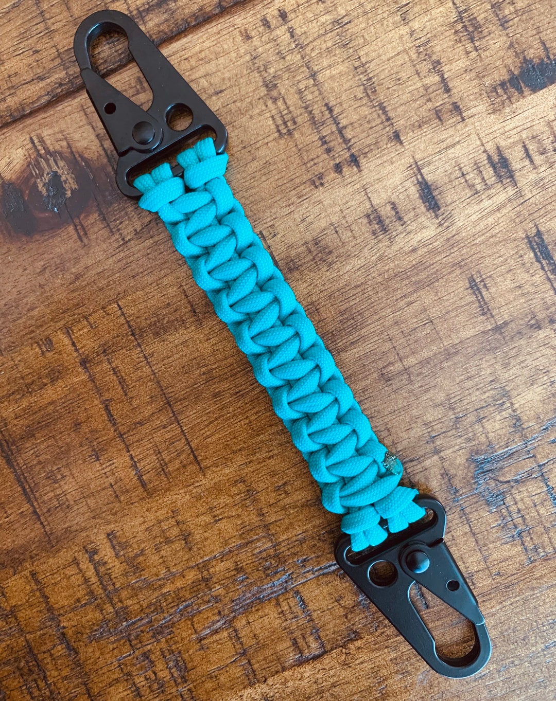 Dual Hook Paracord Rifle Clip, 550 Paracord Keychain, Tactical Knife ...