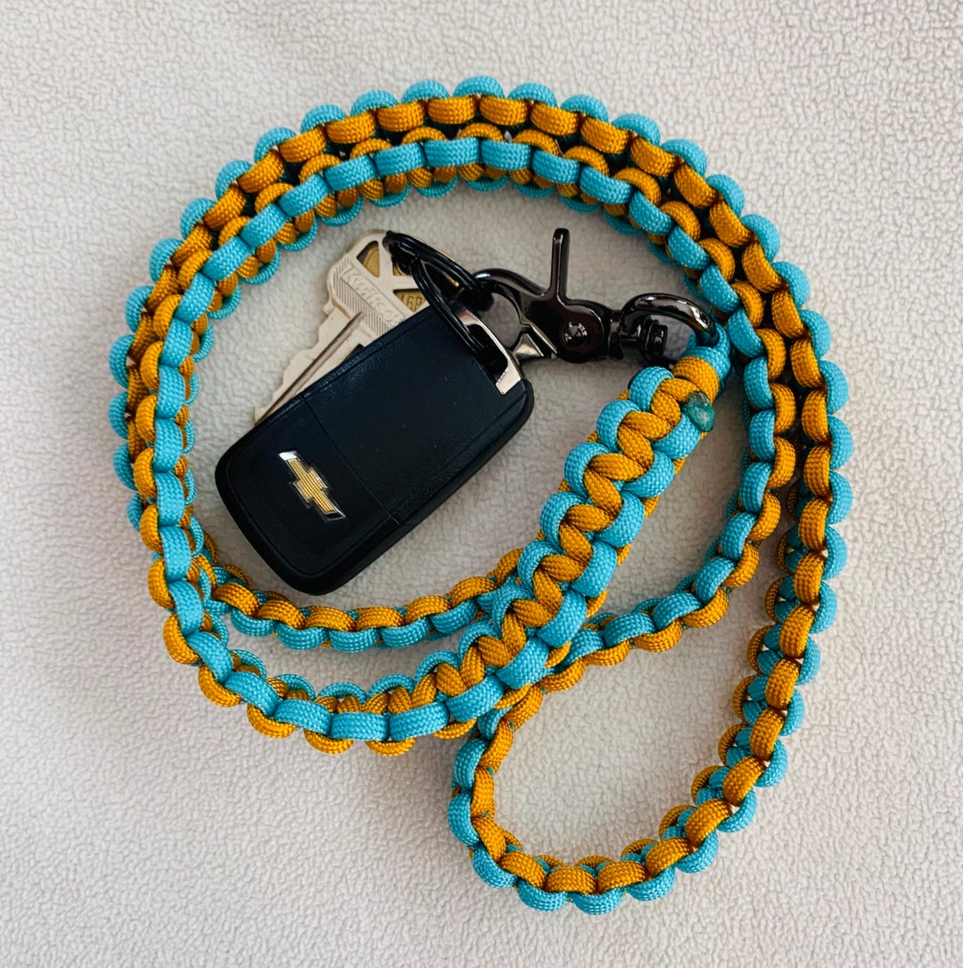 550 Paracord Neck Lanyard, Keychain Lanyard, ID Card Holder - Etsy