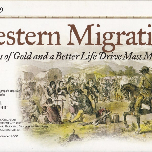 Map of the Western Migration - Etsy