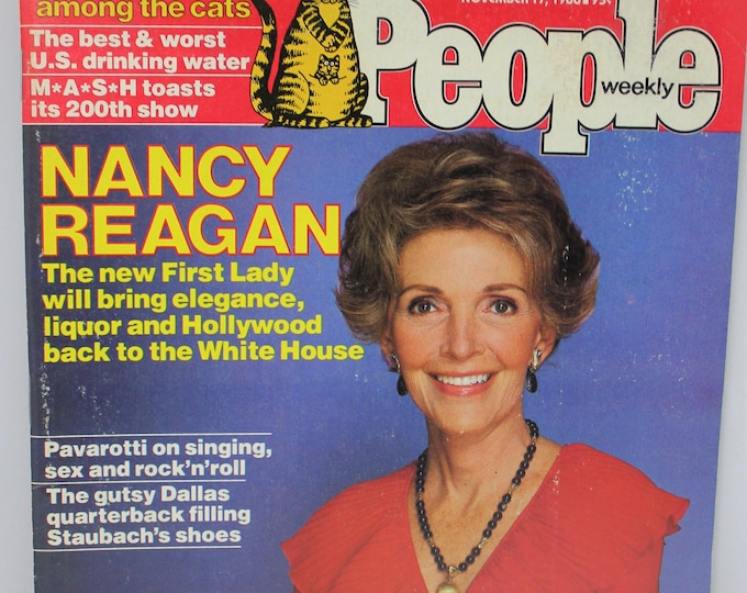 Nancy Reagan New First Lady People Magazine November 17, 1980 ...