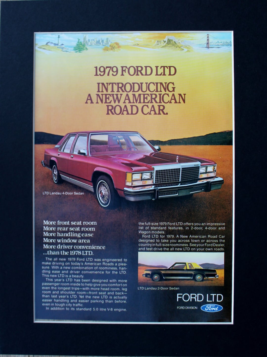 1979 Ford LTD Magazine Advertisement /vintage Ad/ New American Road Car ...