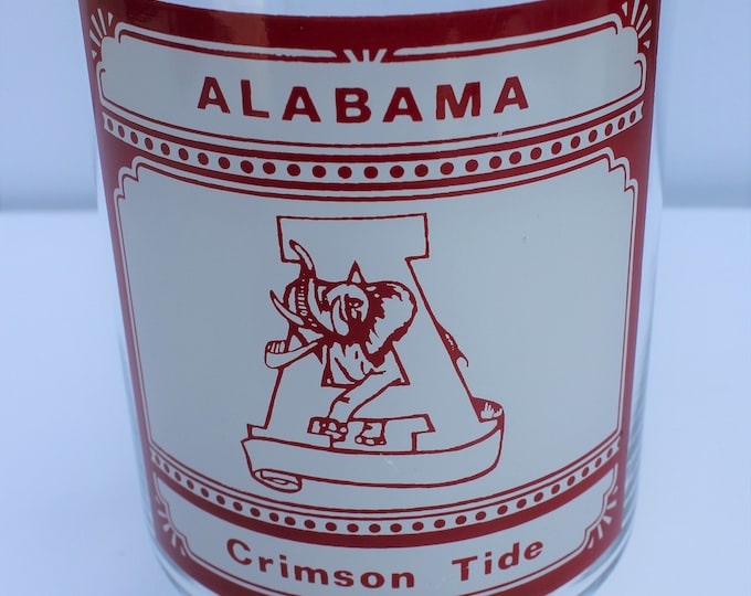 University of Alabama Collectible Glass/alabama Football/roll - Etsy