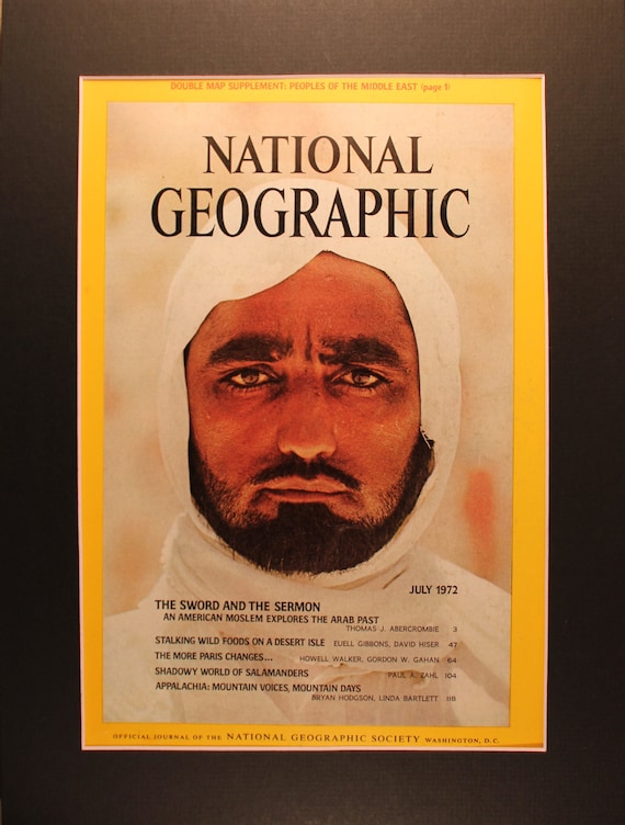 Saudi Arabian Warrior National Geographic Cover Magazine | Etsy