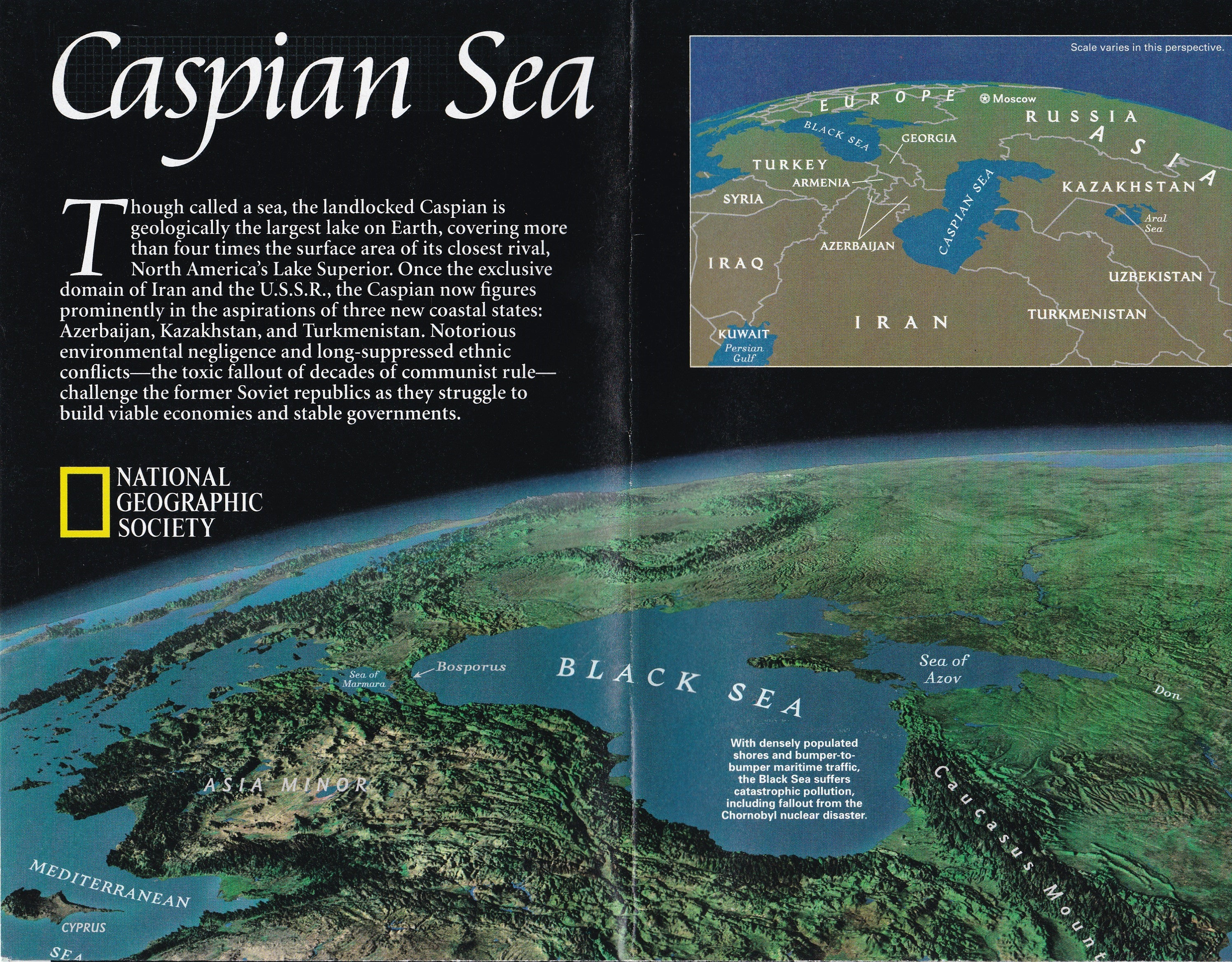 Map Caspian Iran