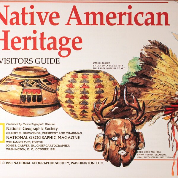 Map Native Tribes North America - Etsy