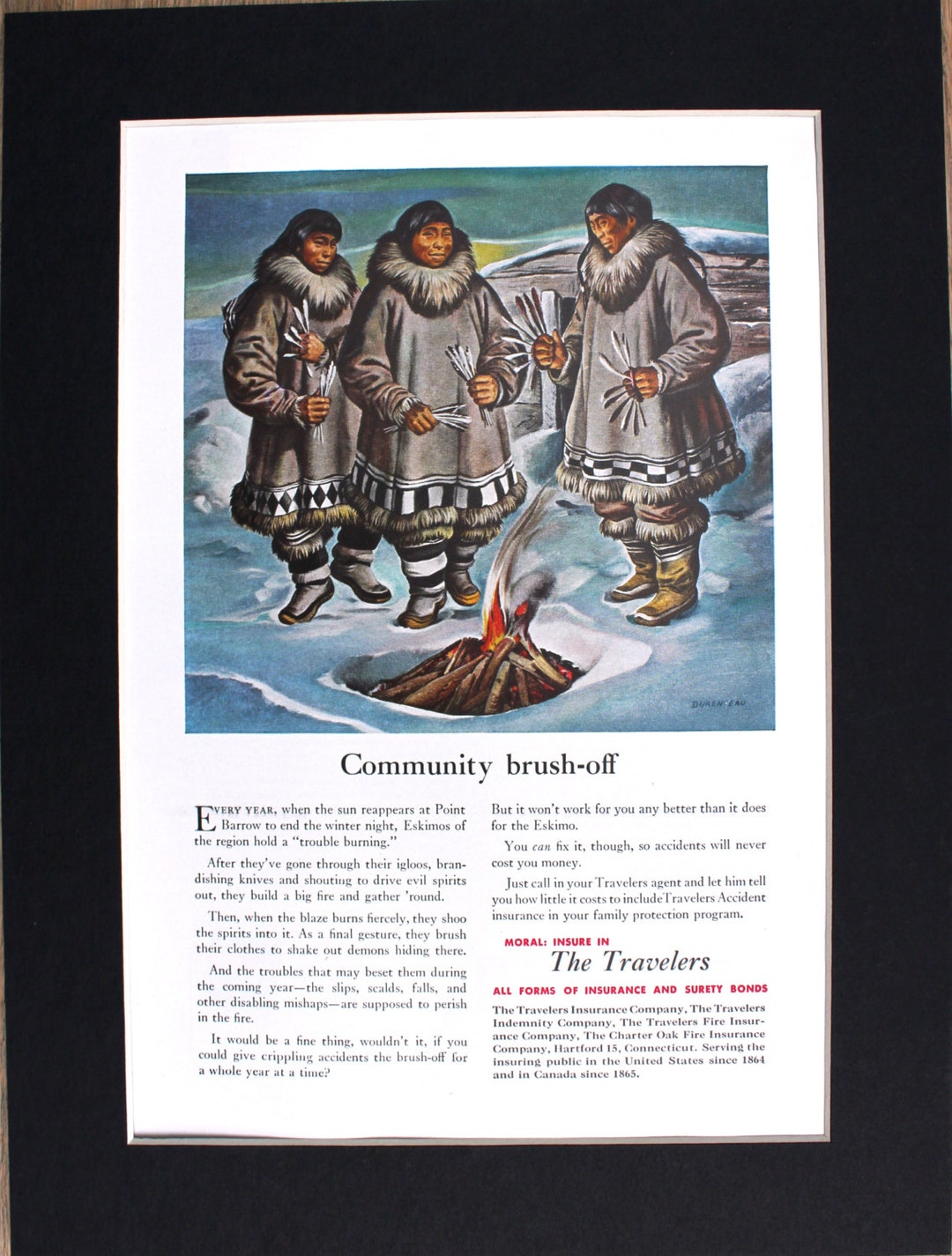 1952 Eskimo Traveler's Magazine Advertisement/vintage Magazine Ads ...