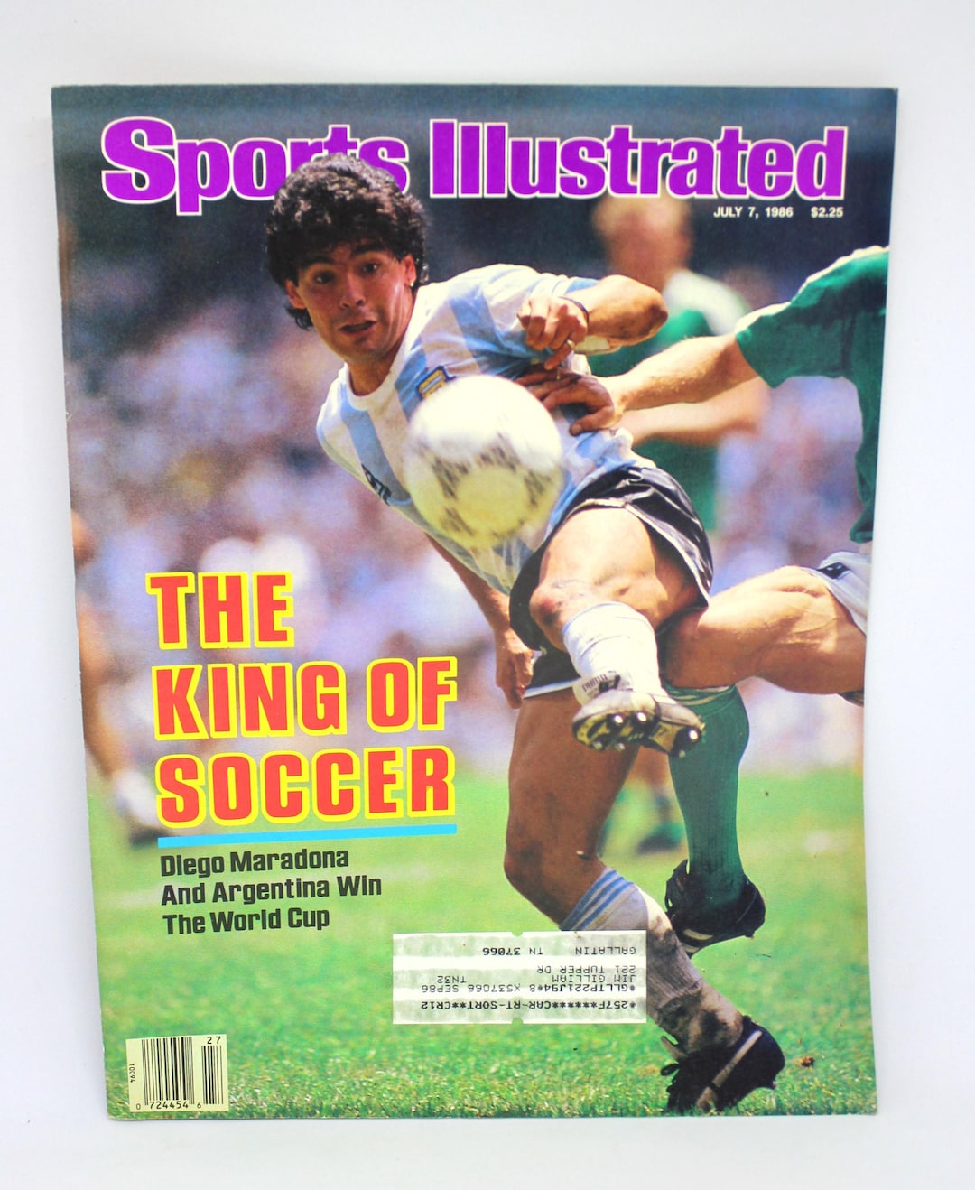 Diego Maradona the King of Soccer/ Sports Illustrated July 7, 1986 ...
