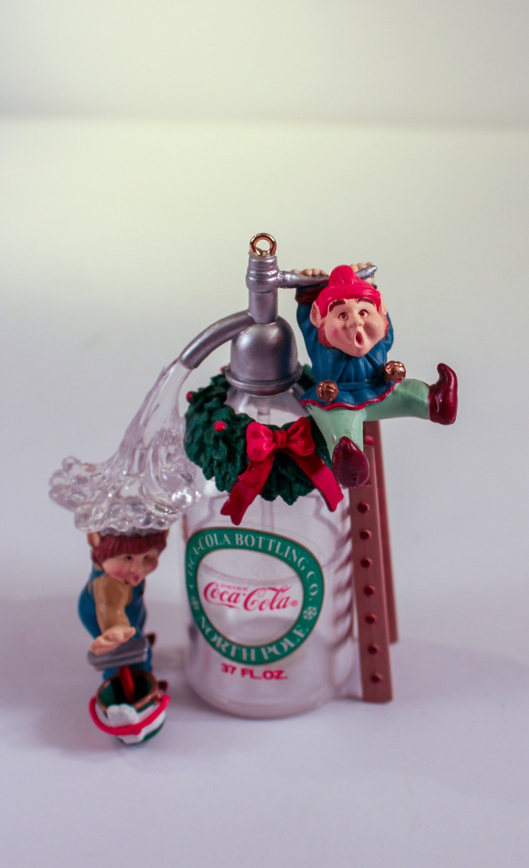 Coca-cola "power Drive" Coca-cola Elves Christmas Ornament From 1995 ...