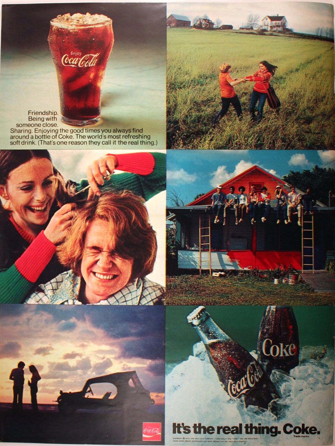 1973 Coca Cola Friendship Ad/ Coke/ Vintage Ad/ Pause That Refreshes ...