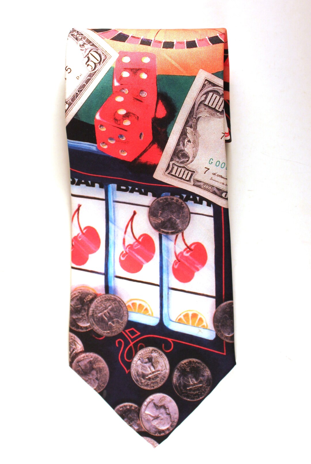 Gambling Theme Tie/ Cravat/ Vintage Clothing/ Retro /cool Men's Gift ...