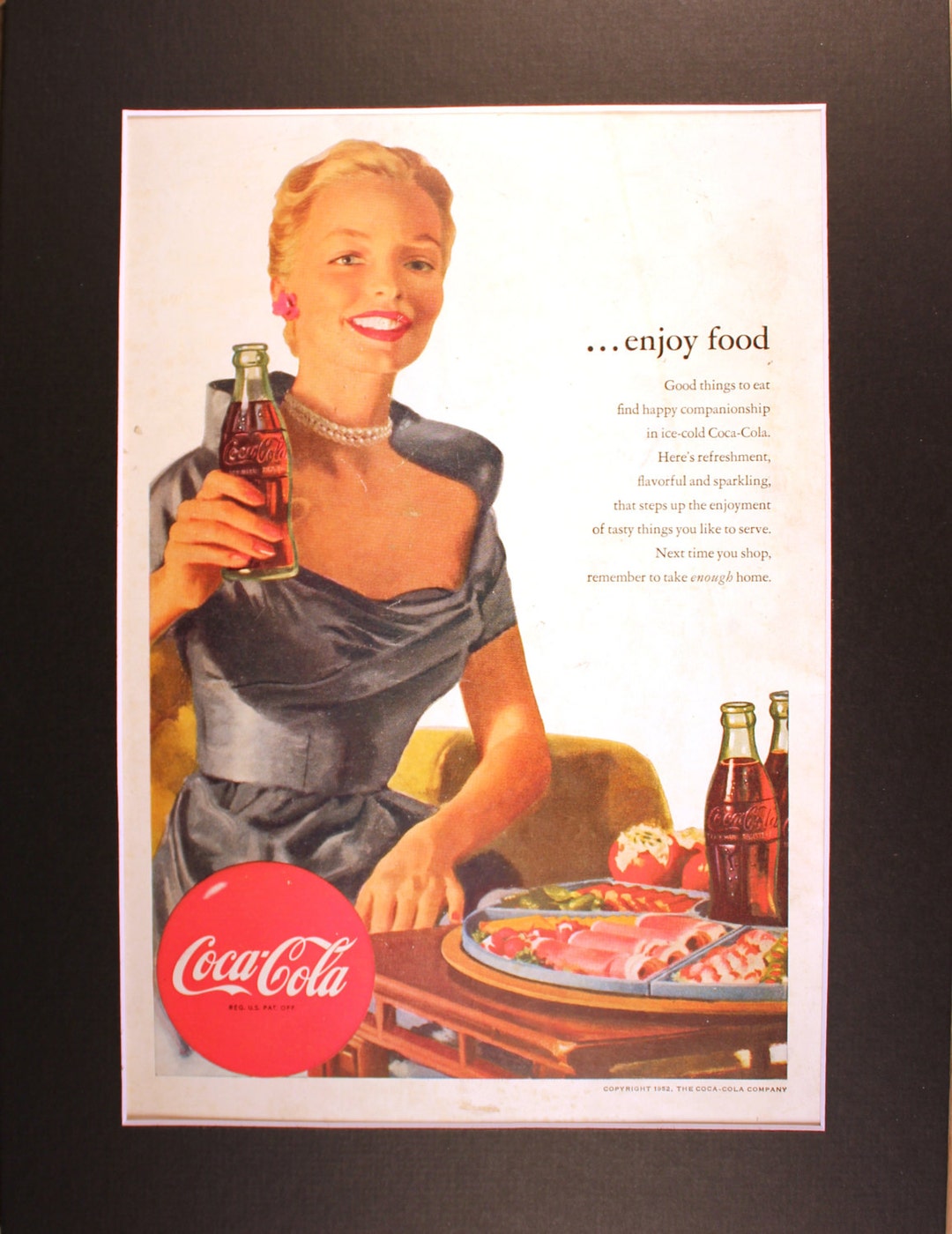 1952 Coca-cola Magazine Advertisement/vintage Advertising/retro Ads ...