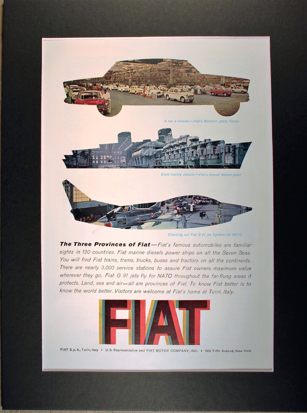 1961 Fiat Magazine Advertisement/vintage Magazine Ad/automotive Art ...