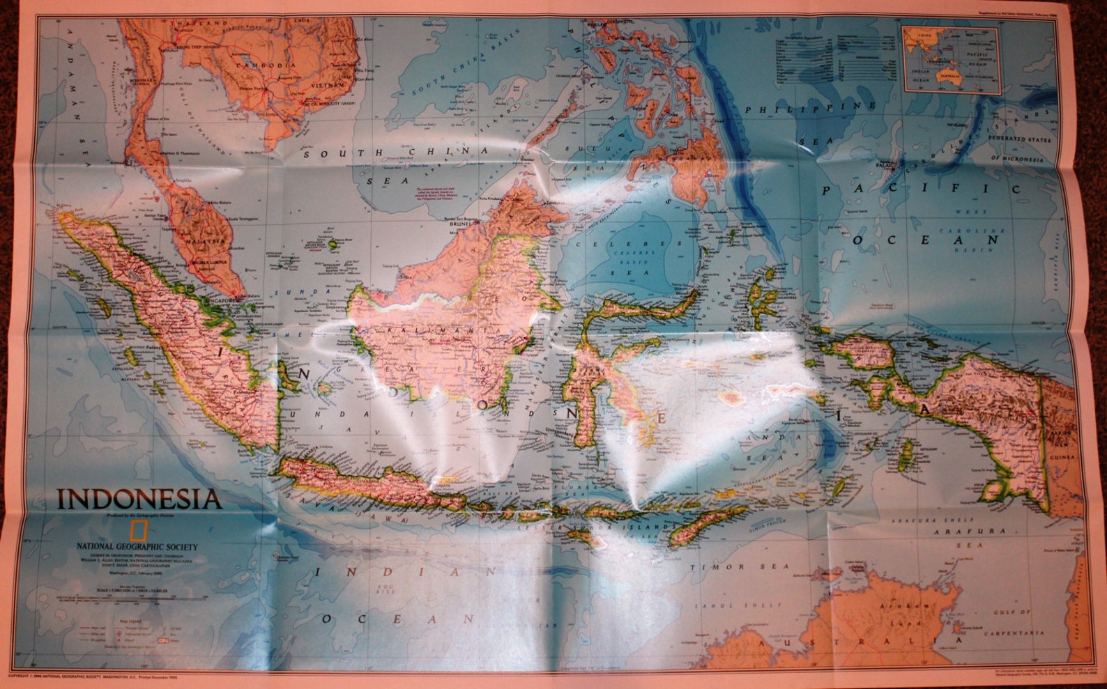 Indonesia Vintage Map/ National Geographic Maps/ Cartography/ - Etsy ...