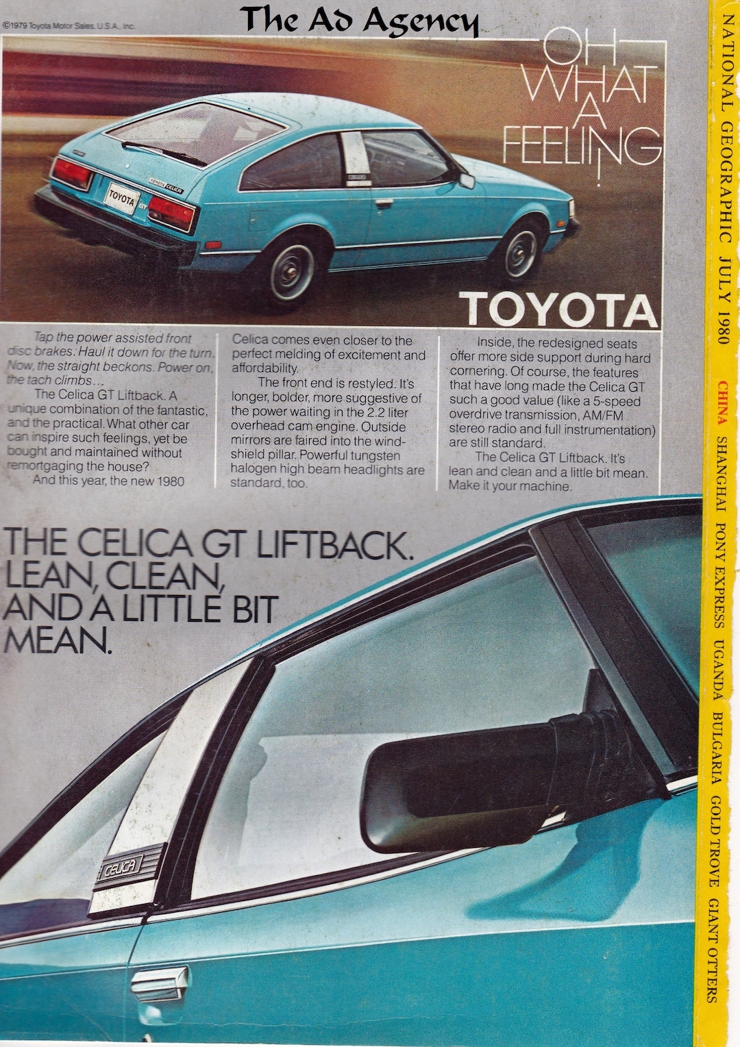 1980 Toyota Celica GT Liftback Magazine Advertisement/vintage Ad ...