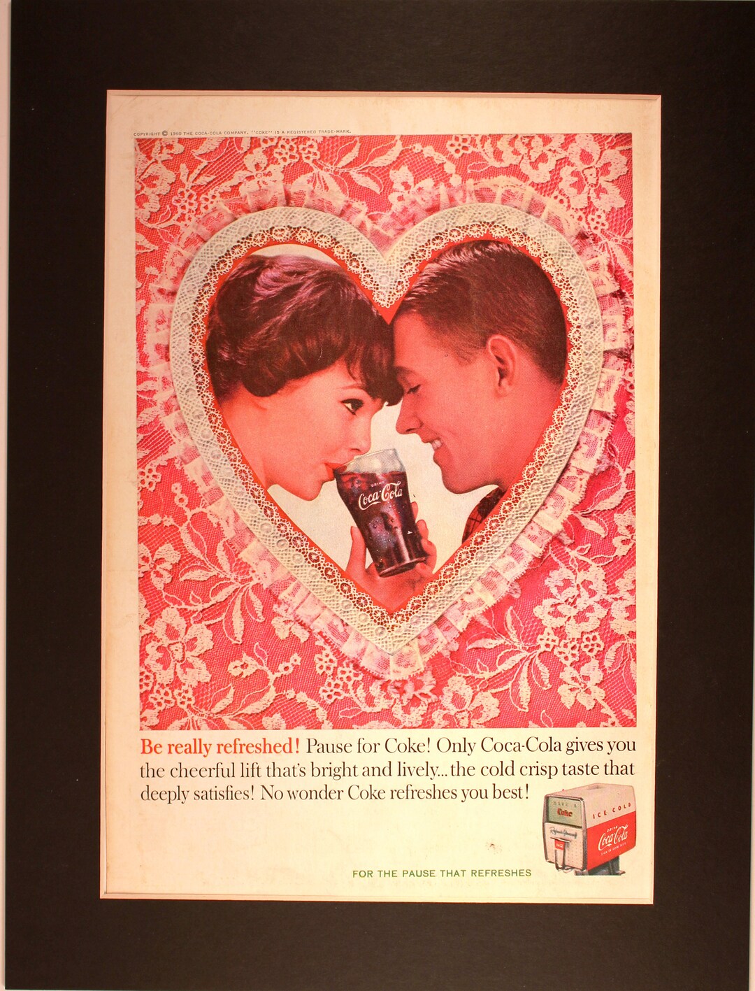 1960 Coca-cola Valentines Day Magazine Advertisement/vintage ...