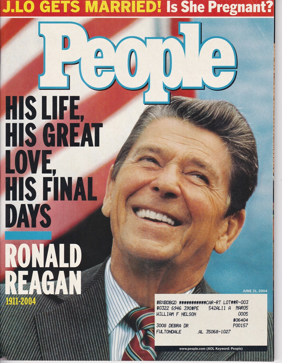 Ronald Reagan 1911-2004 People Magazine/ His Life, His Great Love, His ...