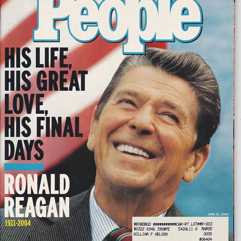 Time Magazine Reagan - Etsy