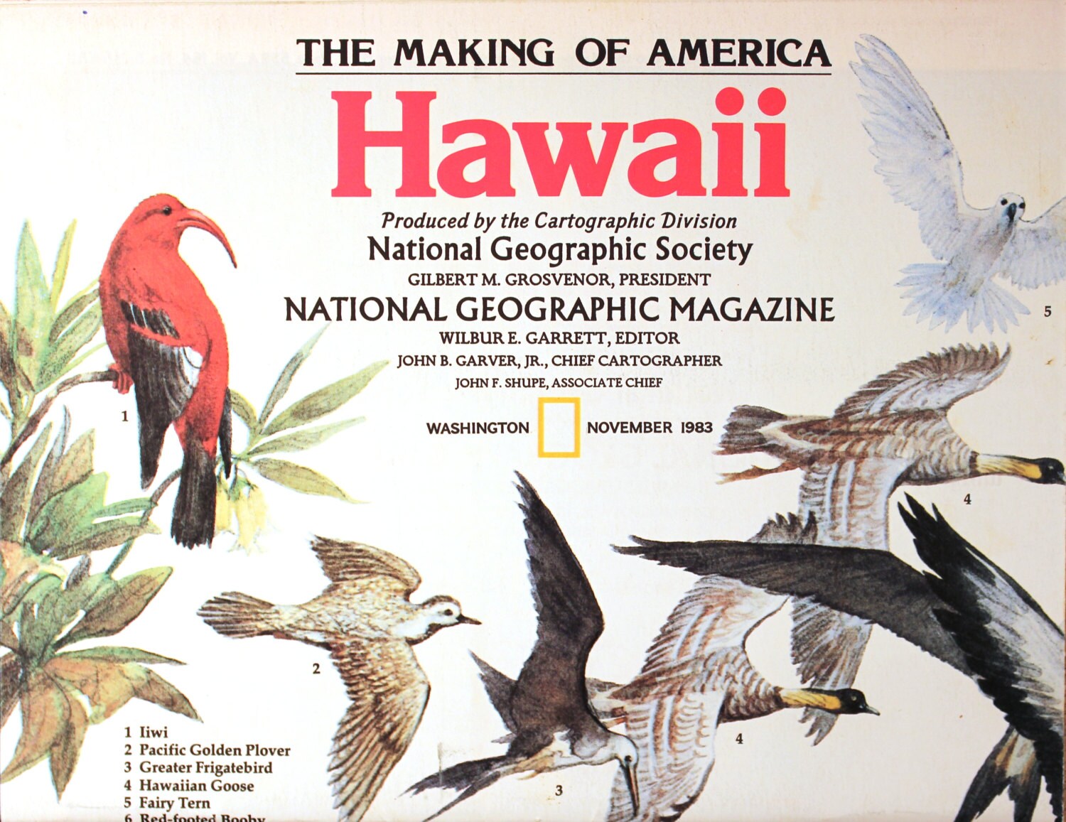 Hawaii Vintage Map/ Cartography/ Maps/ National Geographic/ the Making ...