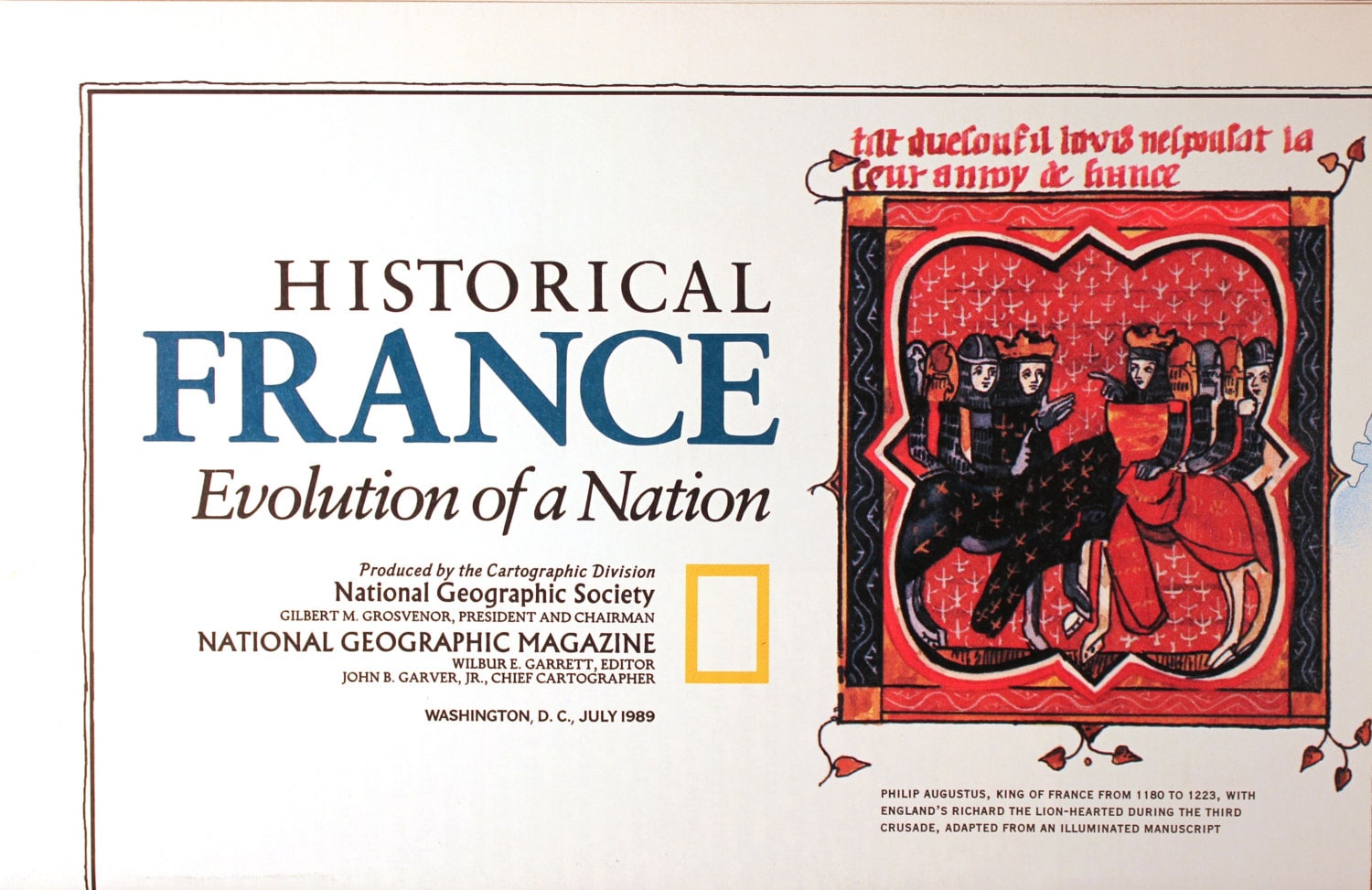 Historical France: Evolution of a Nation Vintage Map/ Cartography/ Maps ...