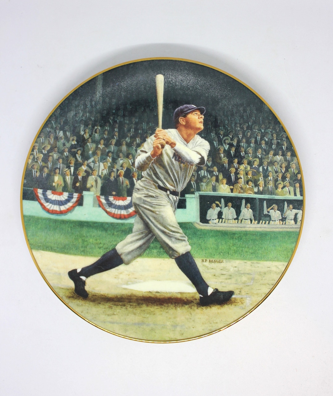 Babe Ruth "the Called Shot" Plate/ Sports Memorabilia/ New York Yankees ...