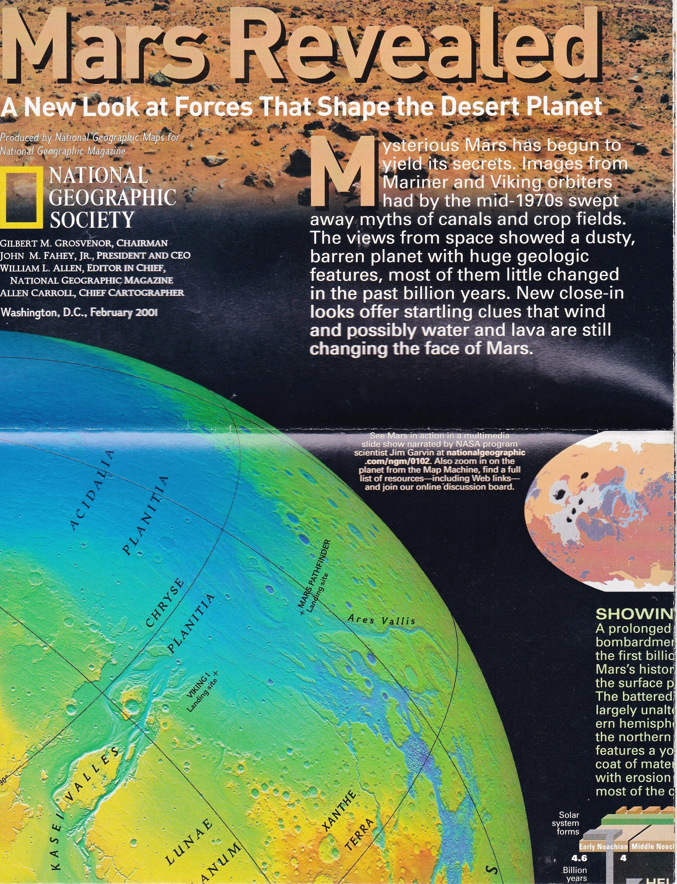 Geographical Maps Of The Planet Mars