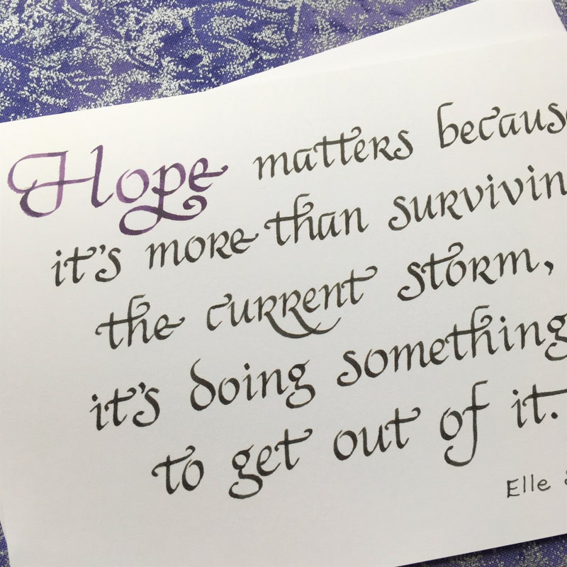 Get Well Card Calligraphy - Etsy