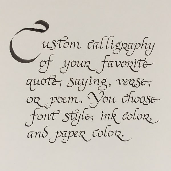 Calligraphy Quote - Etsy