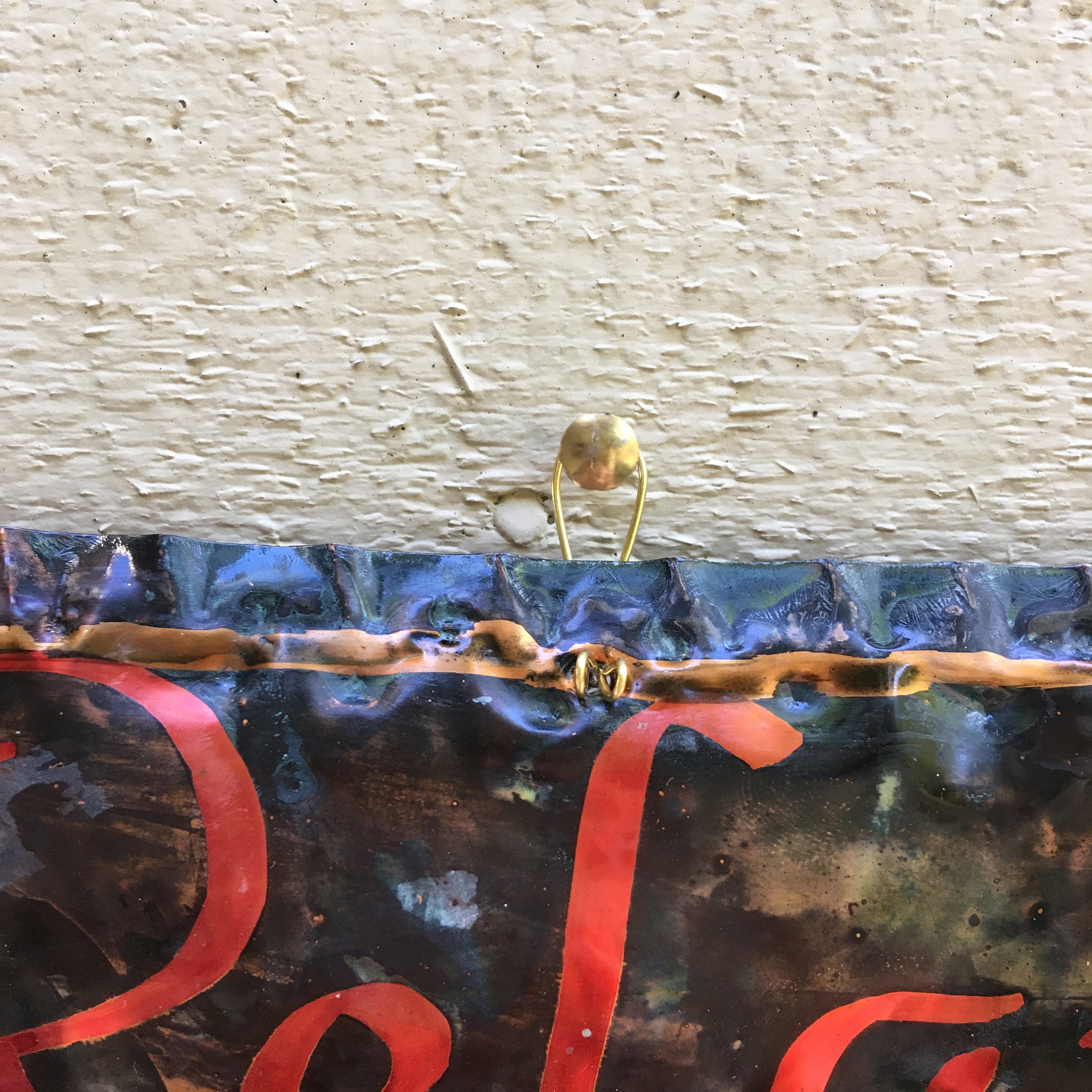 Relax Solid Copper Sign With Calligraphy and Verdigris - Etsy