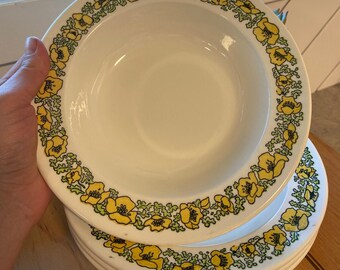 Yellow Cereal Bowls - Etsy