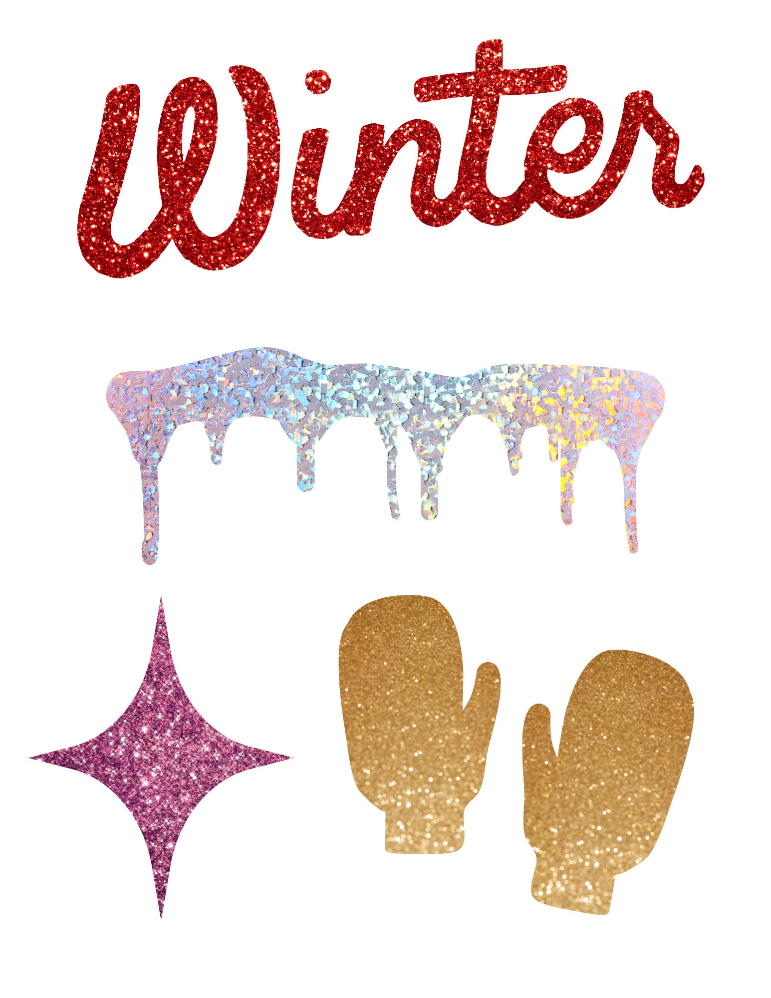 Winter Wonderland Canva Frames, Fill Your Own Frame, Editable Winter ...