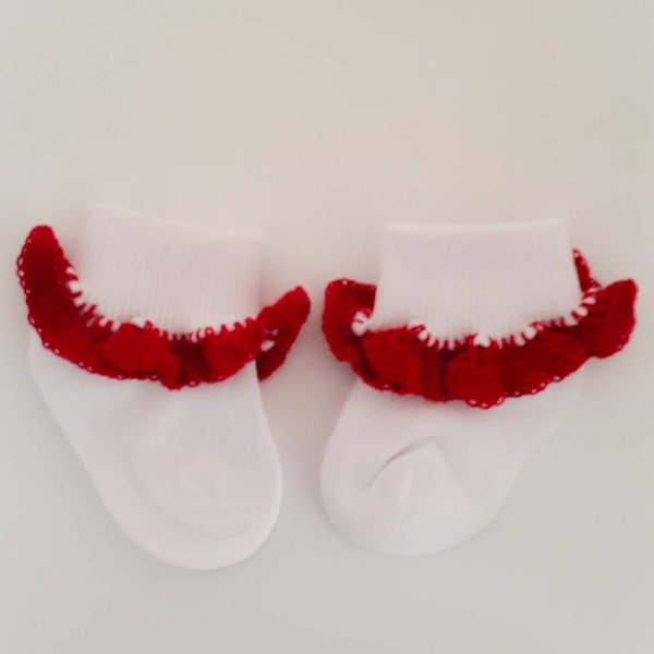 Red Infant Socks - Etsy