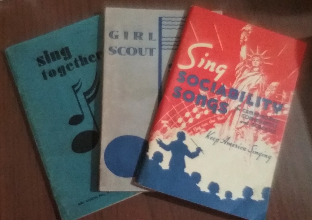Set of 3 Vintage Song Books, Softcover. - Etsy