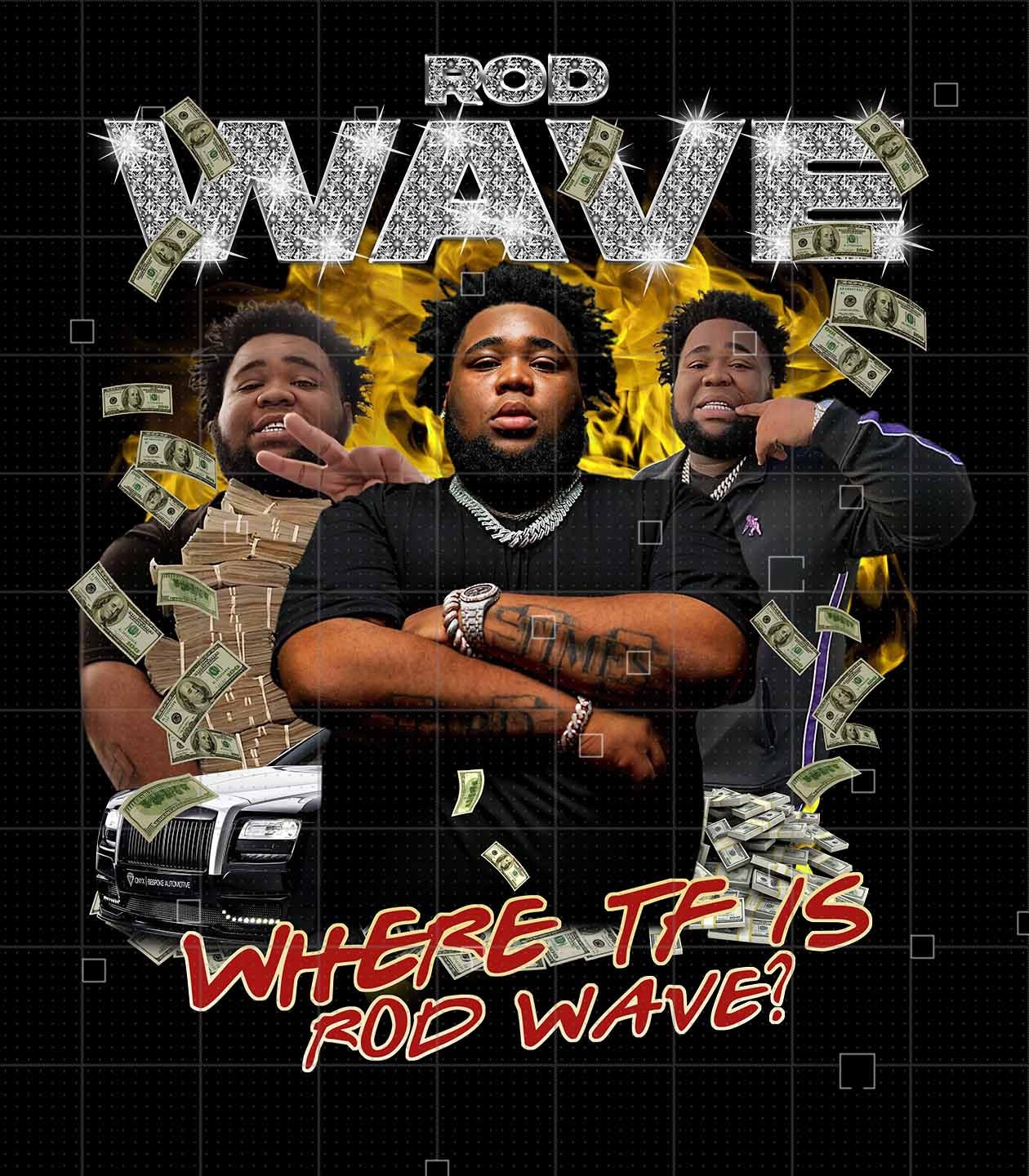 Rod Wave Nostalgia Tour 2023 Png, Rod Wave Png, Rod Wave Where TF is ...