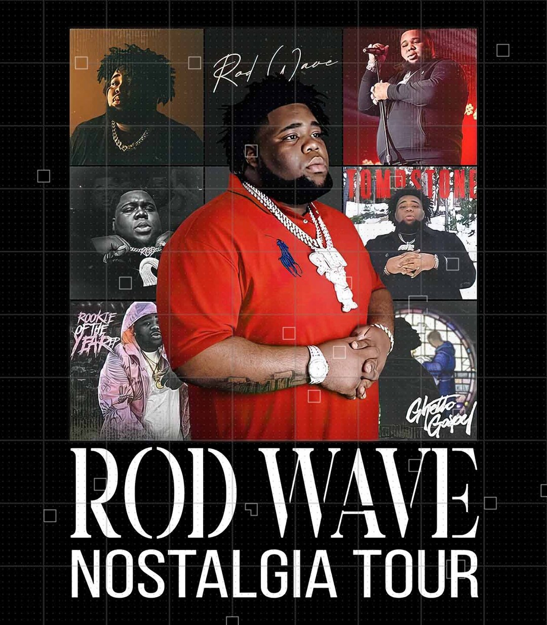 ROD WAVE T Shirt Design, Rod Wave Nostalgia Png File, Rod Wave ...