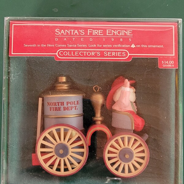 Hallmark Fire Engine - Etsy