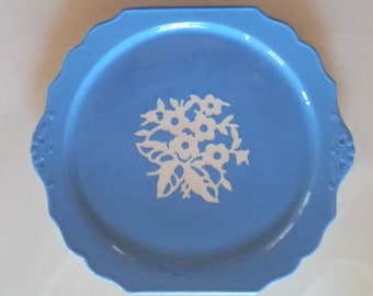 Blue Edge Plate - Etsy