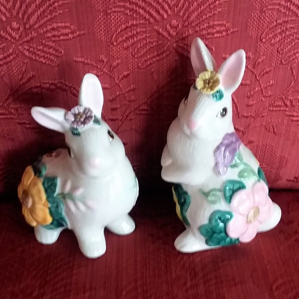 Fitz and Floyd Rabbit Salt and Pepper Shakers - Etsy