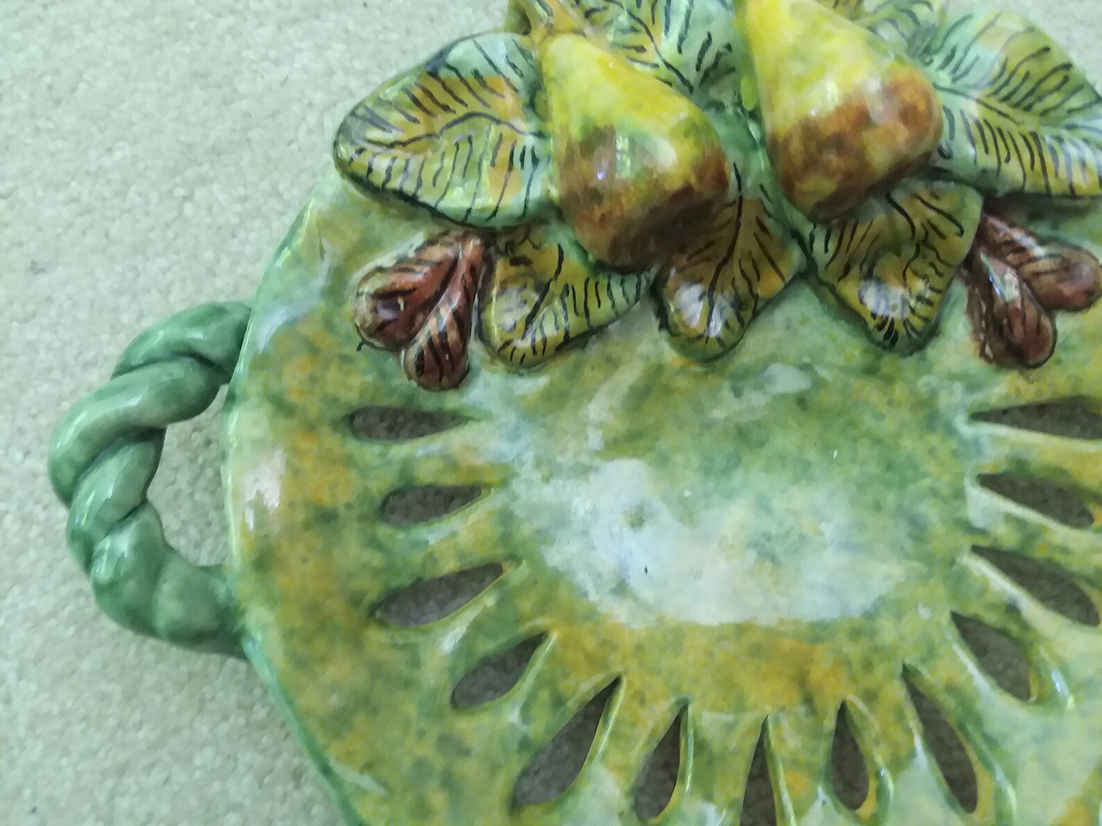 Mexican Collectible Majolica Art Pottery - Mellado. GTO, Mexico -pears ...