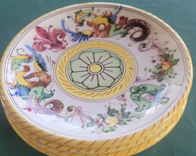 Etrusca Deruta Plates - Italian Faience - Handpainted Raffaellesco ...