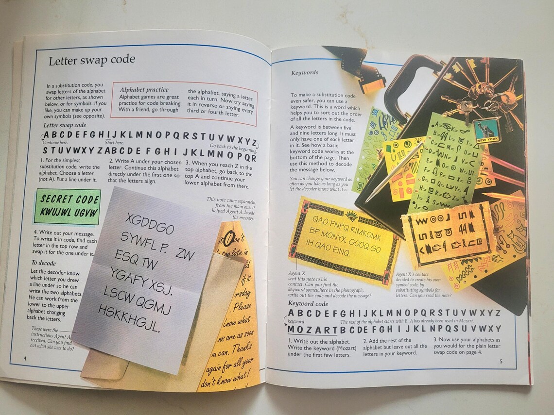 The Usborne Book of Secret Codes - Learn New Codes, History, Gadgets - Etsy