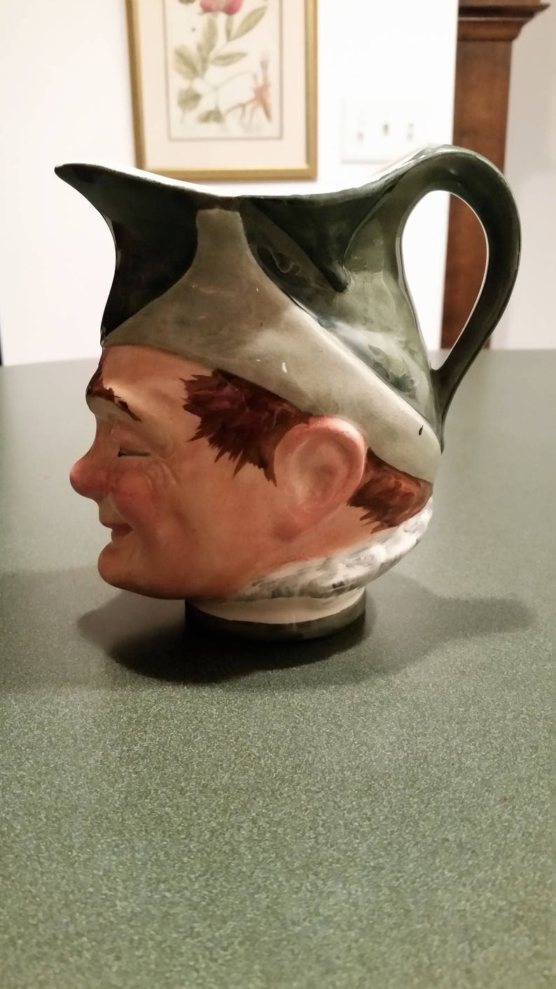 Puck Character Pitcher Jug - Handpainted Literary Character - Lancaster ...