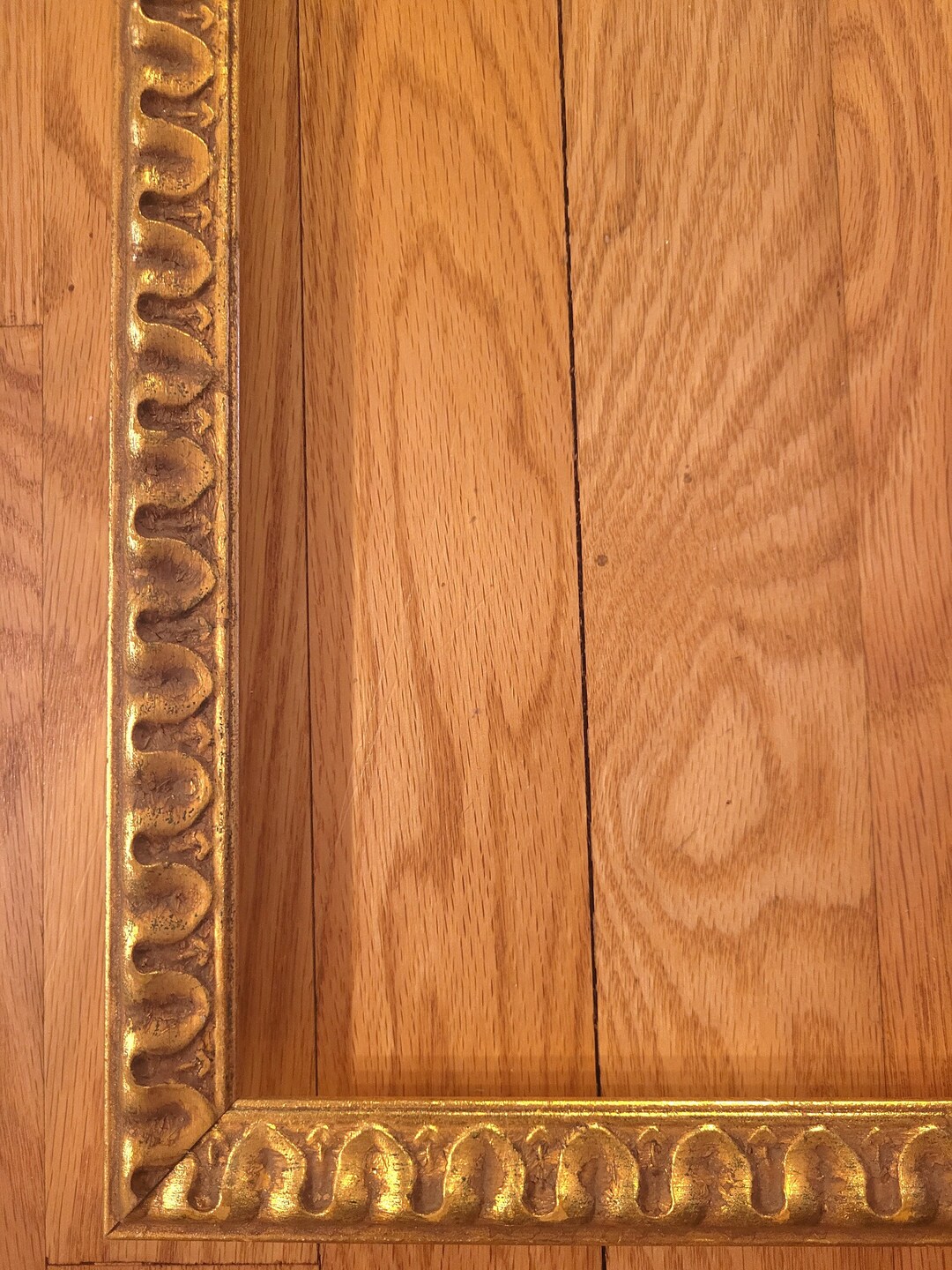 Solid Wood Frame W/ Gold Gilt Finish Overall 15 1/4 Inch by 13 3/4 ...