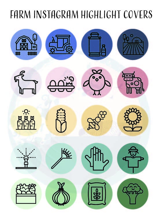 Farming Instagram Highlight Covers - Etsy